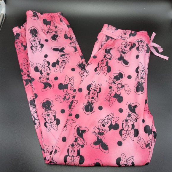 Disney | Bottoms | Disney Minnie Sweatpants Kids Large Pants Pink ...